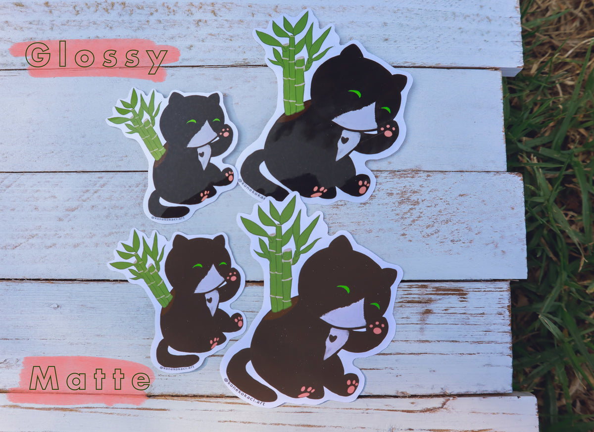 Koneko Bamboo Sticker – konekokaciart